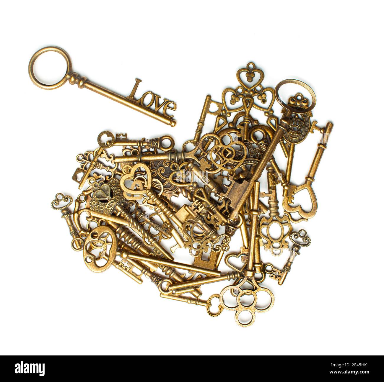 Different types of old key Cut Out Stock Images & Pictures - Alamy