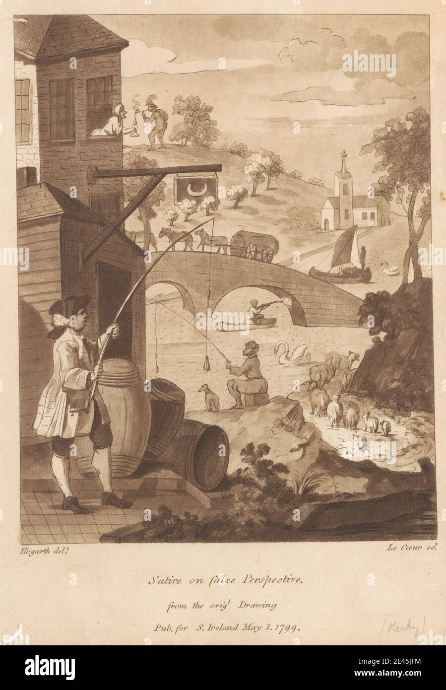 William hogarth false perspective hi-res stock photography and images ...