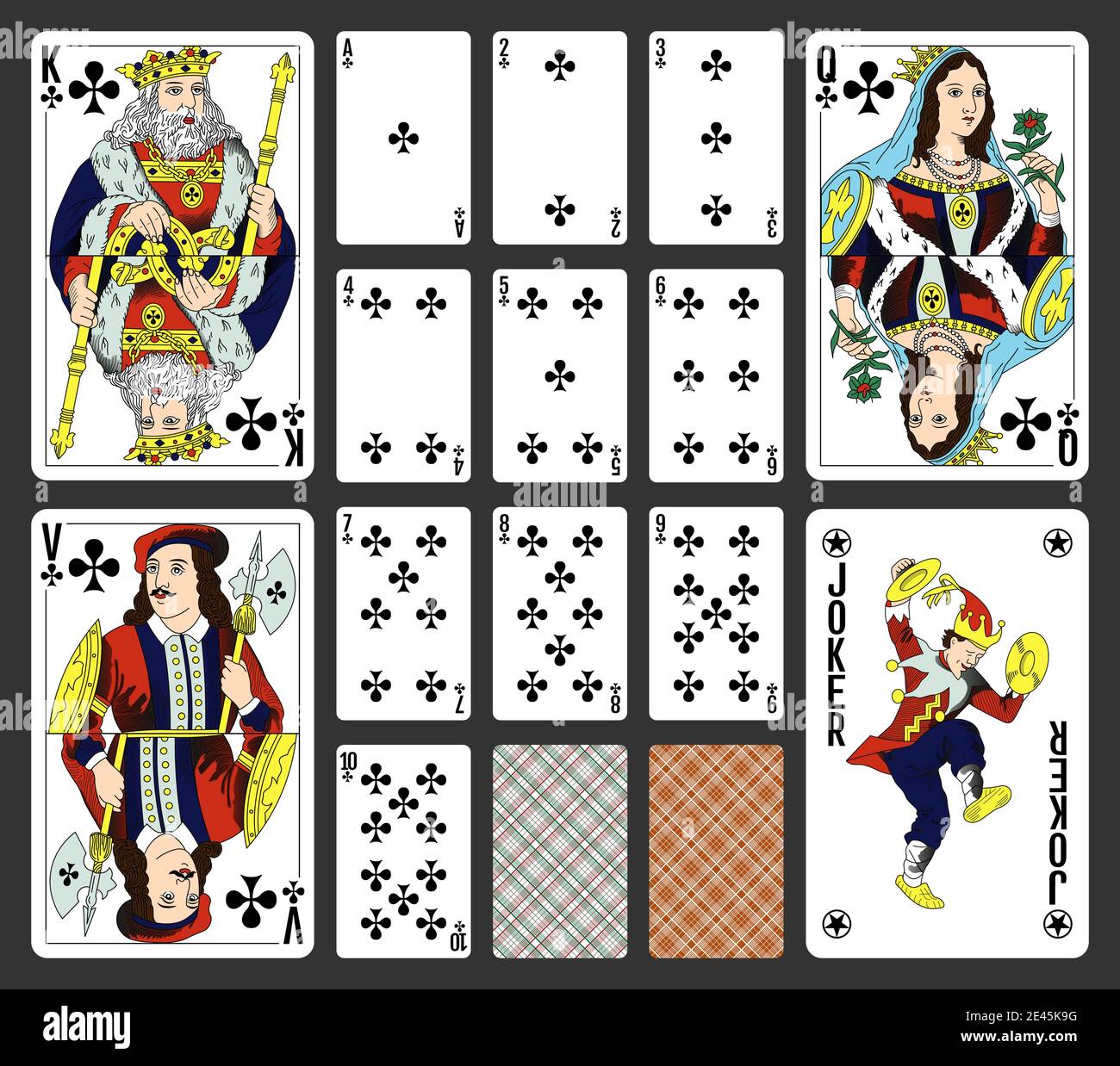 Queen of clubs Stock Vector Images - Alamy