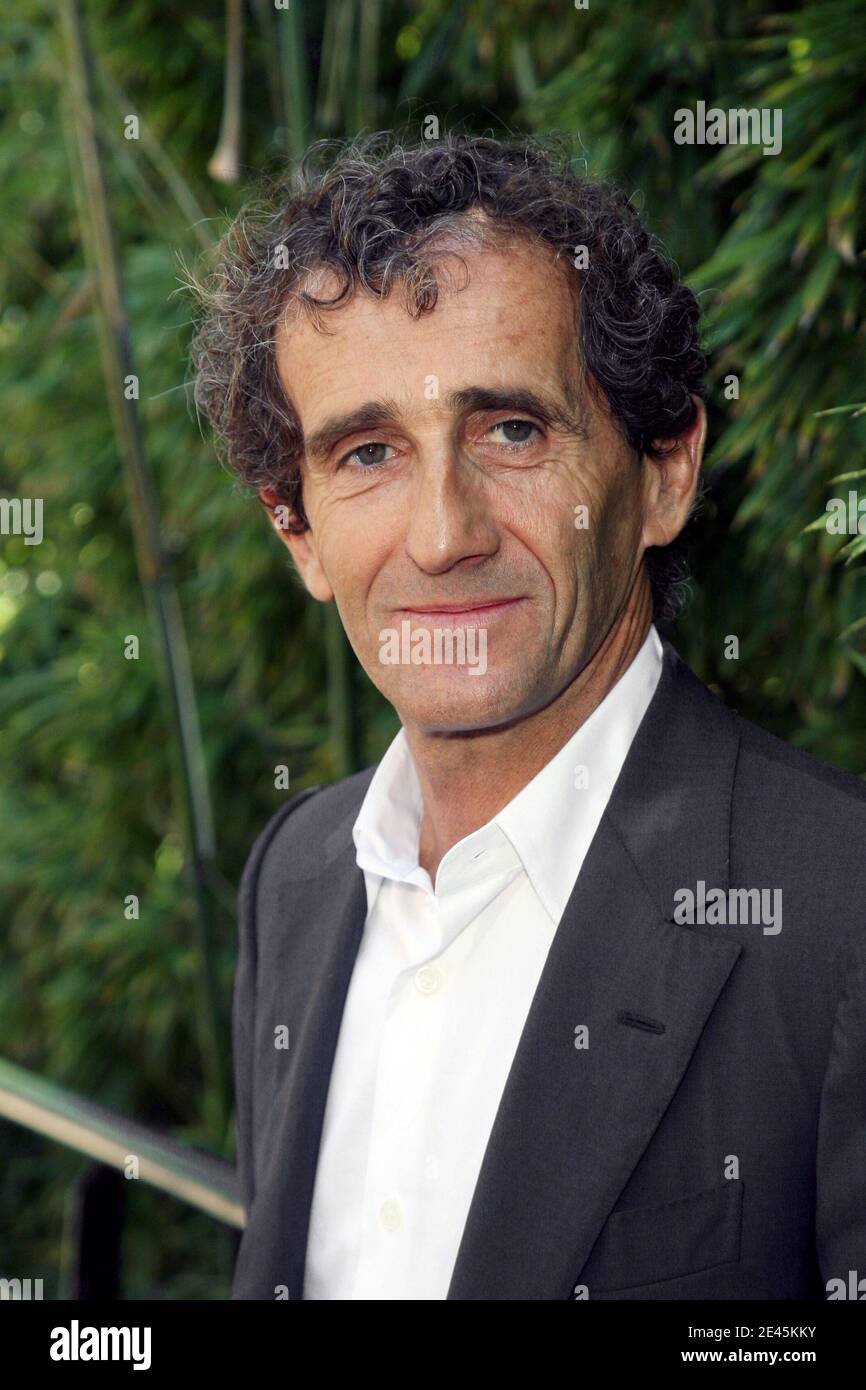 Alain Prost arriving at the VIP area 'Le Village' during the 2009 ...