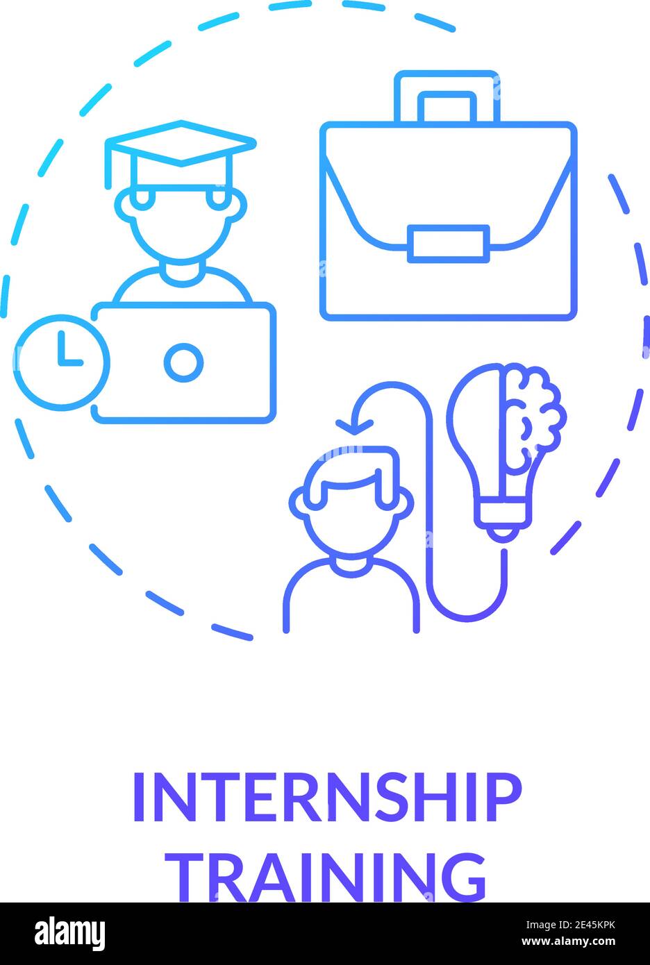 Internship training concept icon Stock Vector Image & Art - Alamy
