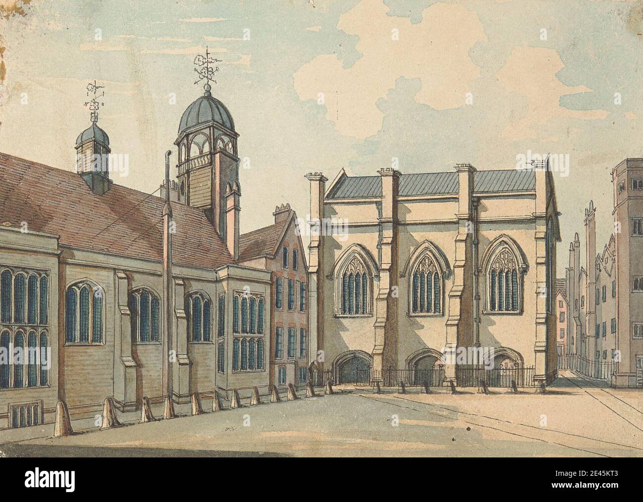 Samuel Ireland, active 1760â€“died 1800, British, Lincoln's Inn Hall ...