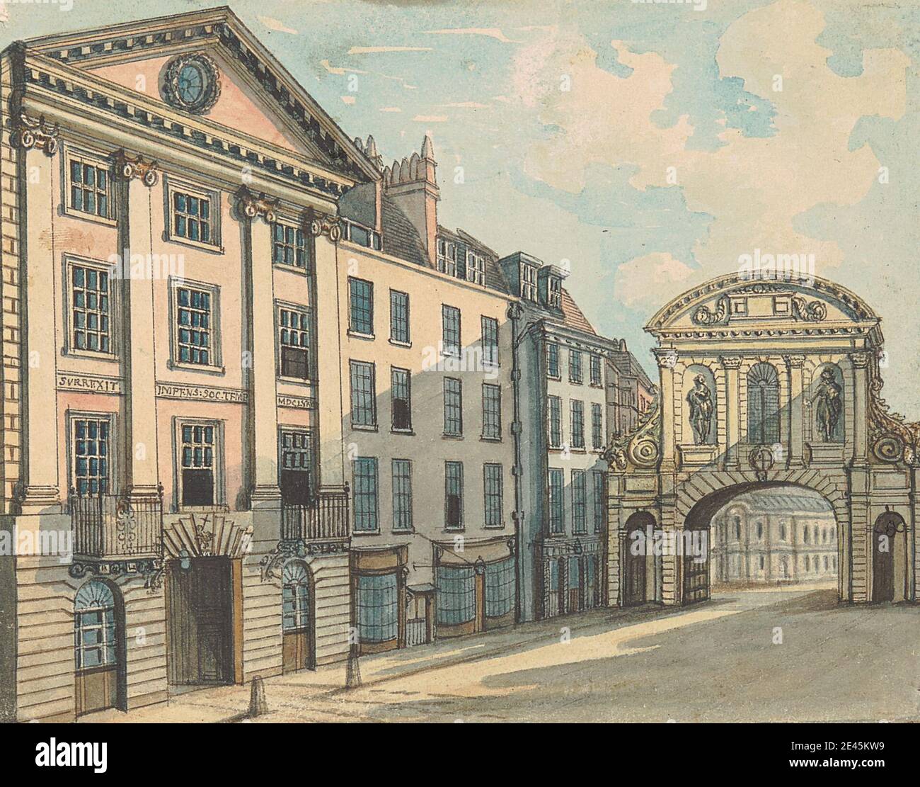 Samuel Ireland, active 1760â€“died 1800, British, Middle Temple Gate ...