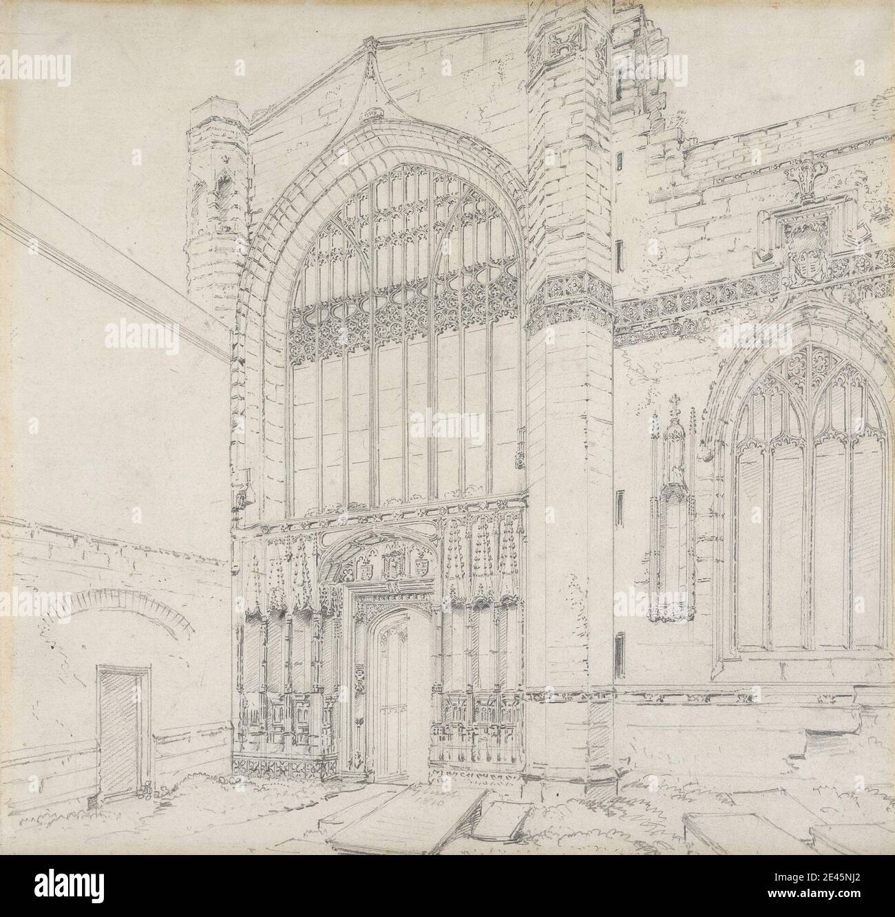 George Cuitt, 1779â€“1854, British, Chester Cathedral, 1810. Graphite ...
