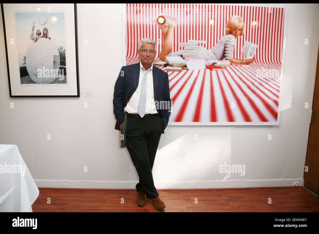 Jean-Marie Perier attends the opening of Photographer Jean-Marie Perier ...