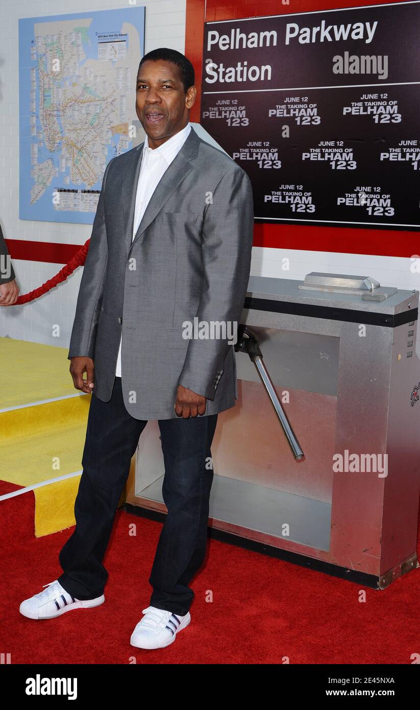 "Denzel Washington attends the premiere of ""The Taking of Pelham 1 2 3 ...