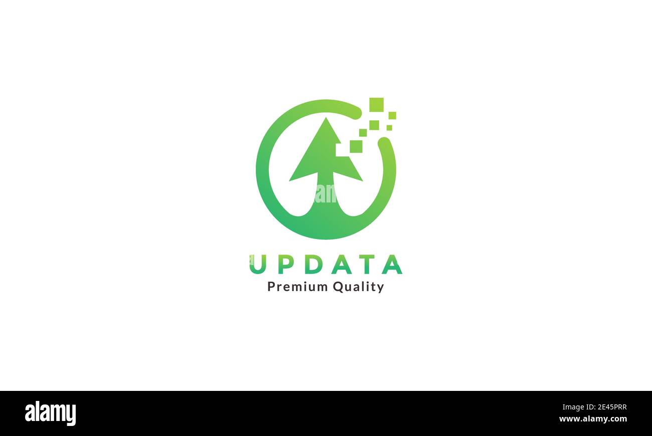 arrow up data tech logo symbol icon vector graphic design Stock Vector ...