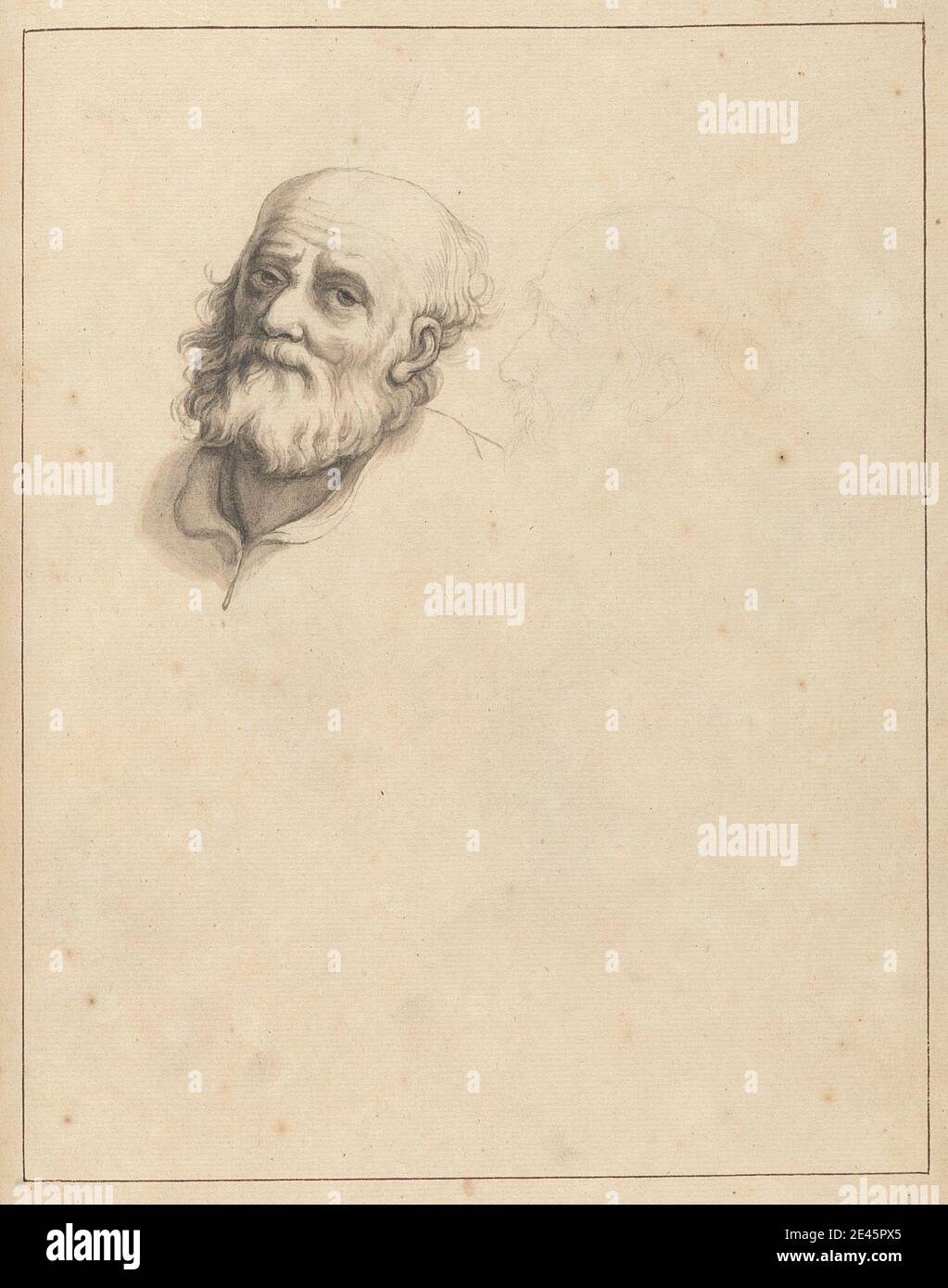 Hamlet Winstanley, 1698â€“1756, British, Sketches of Heads of Bearded ...