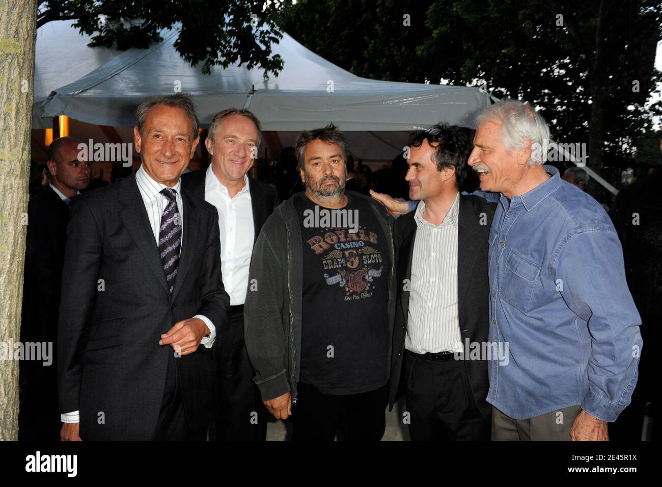 From L : Paris Mayor Bertrand Delanoe, PPR CEO Francois-Henri Pinault ...