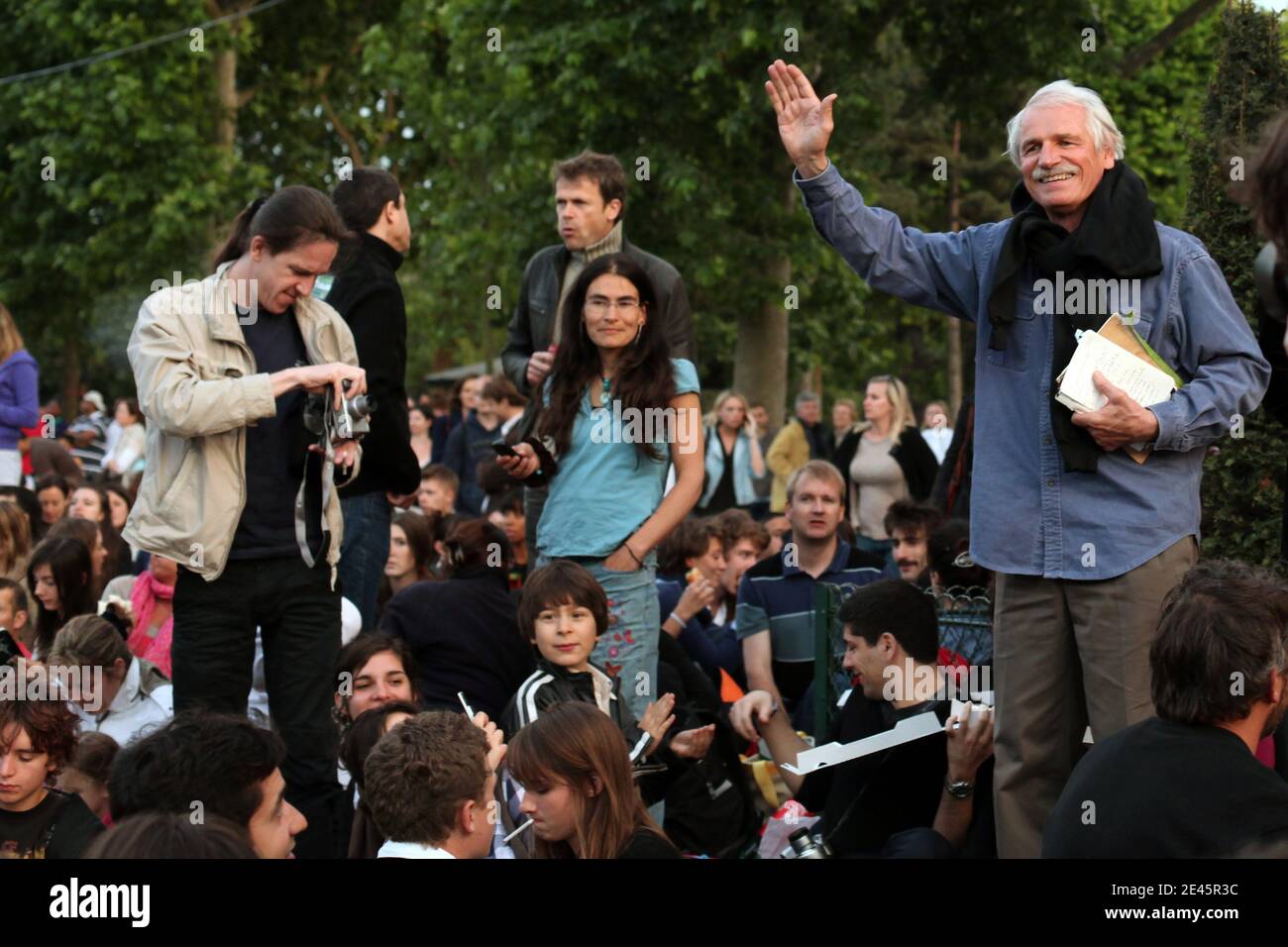 French photographer and director Yann Arthus-Bertrand is seen prior to ...