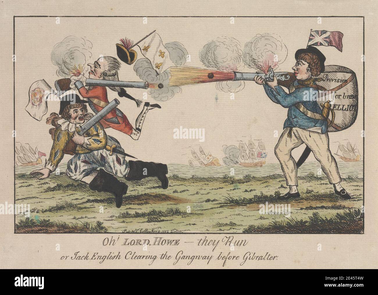 Thomas Colley, active 1780s, Oh! Lord, Howe - They Run, - Or - Jack ...