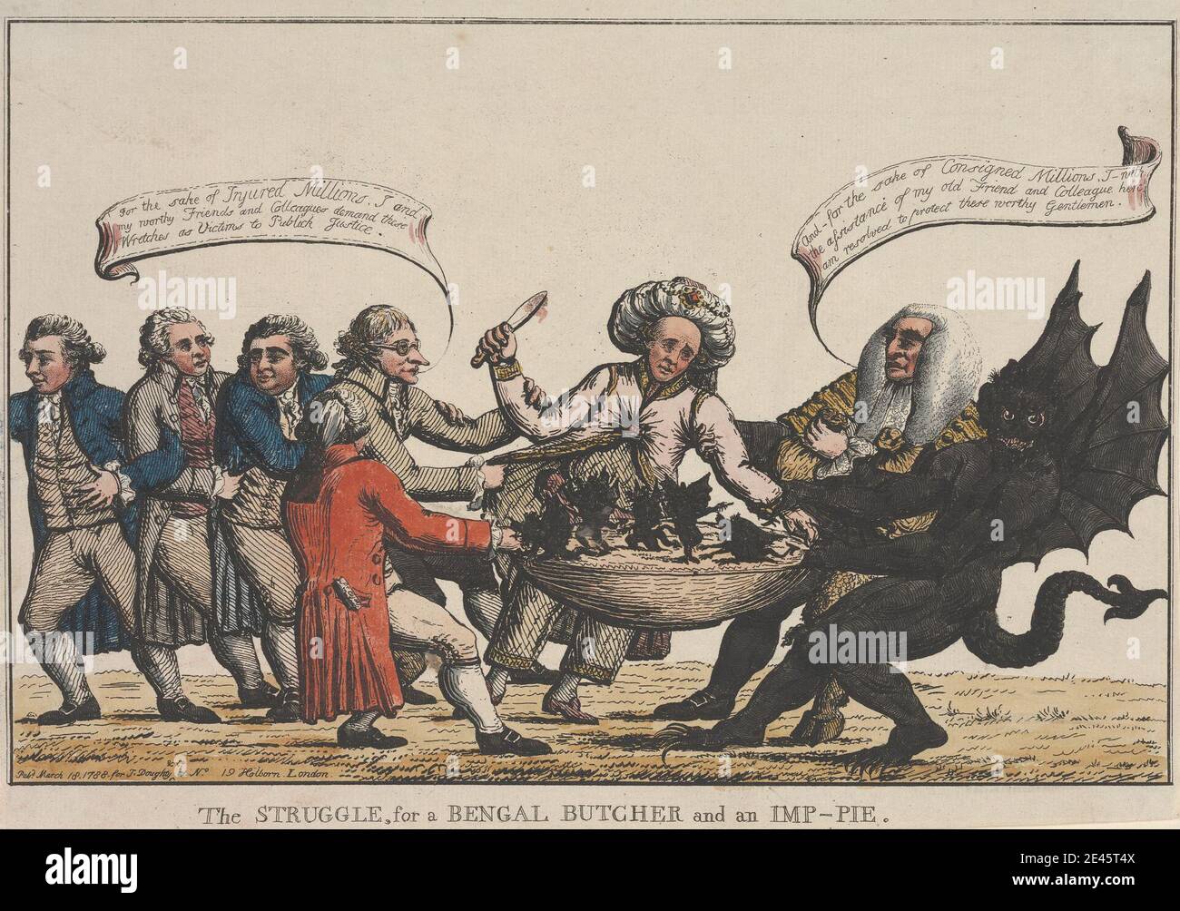 John Kirby Baldrey, active 1750â€“1821, The Struggle, for a Bengal ...