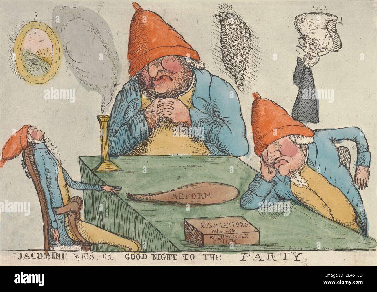 William Dent, active 1784â€“1793, Jacobine Wigs, Or, Good Night To The ...