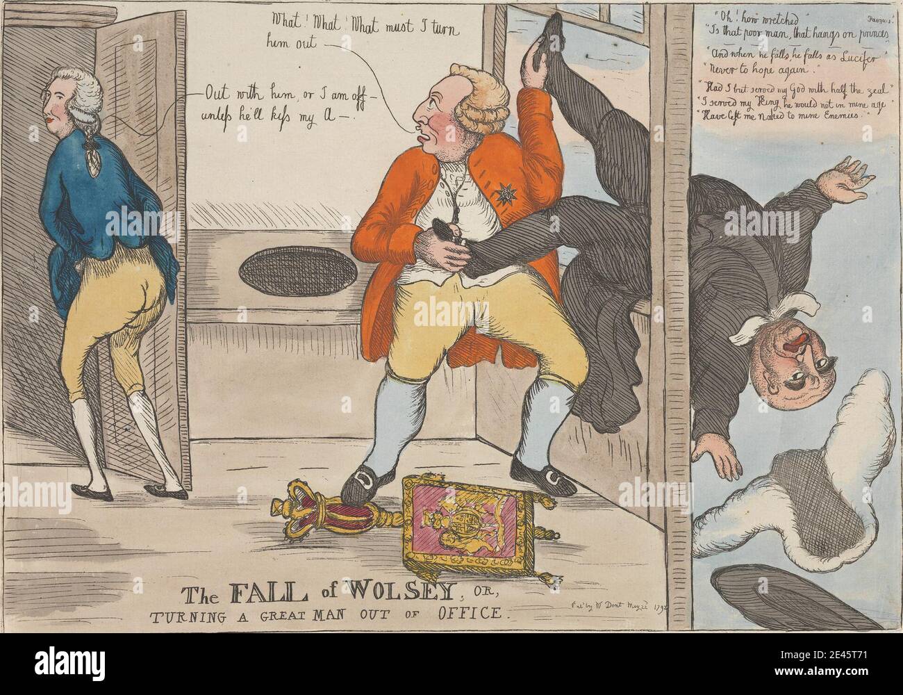 William Dent, active 1784â€“1793, The Fall of Wolsey, or, turning a ...