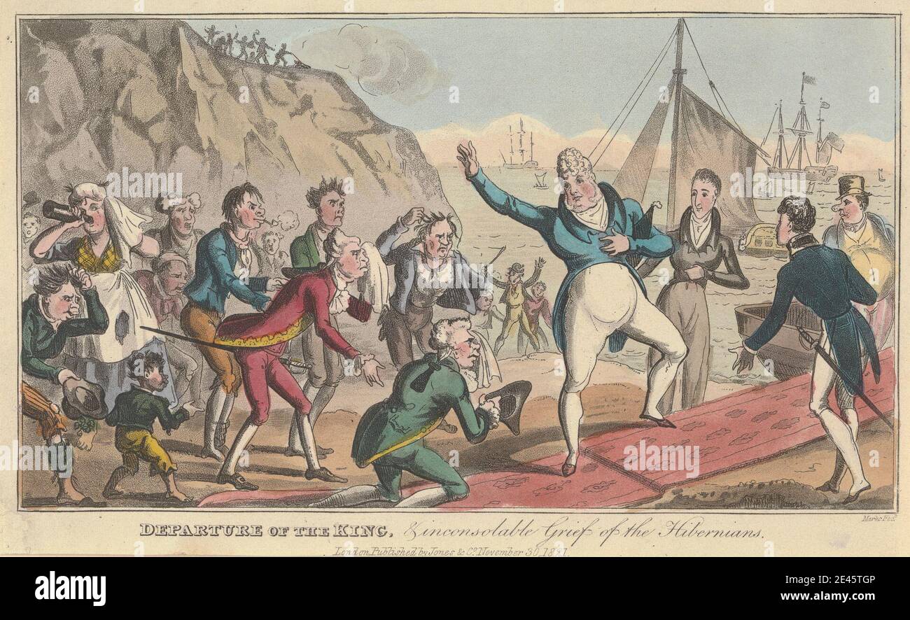 J. L. Marks, (?), active 1787â€“1799, Departure of the King ...