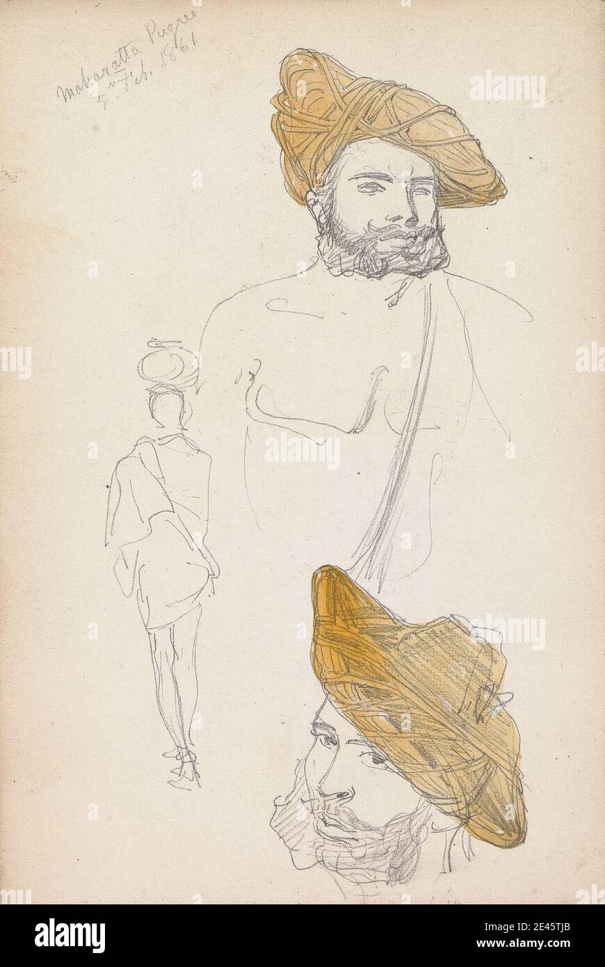 William Simpson, 1823â€“1899, British, Mahratta Pugree, 5 February 1861 ...