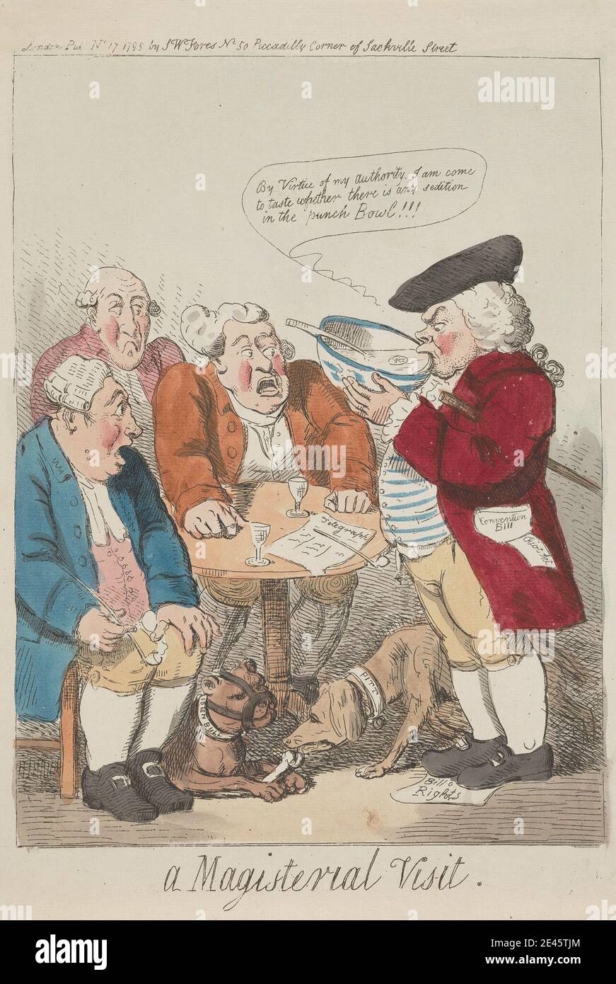 Isaac Cruikshank, 1756â€“1810, British, A Magisterial Visit, 1795 ...