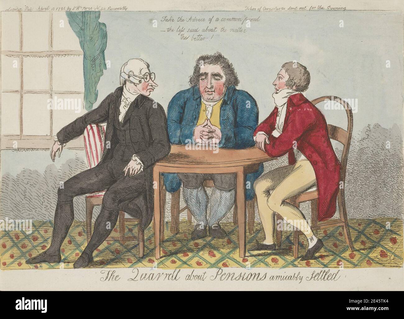 Isaac Cruikshank, 1756â€“1810, British, The Quarrell about Pensions ...