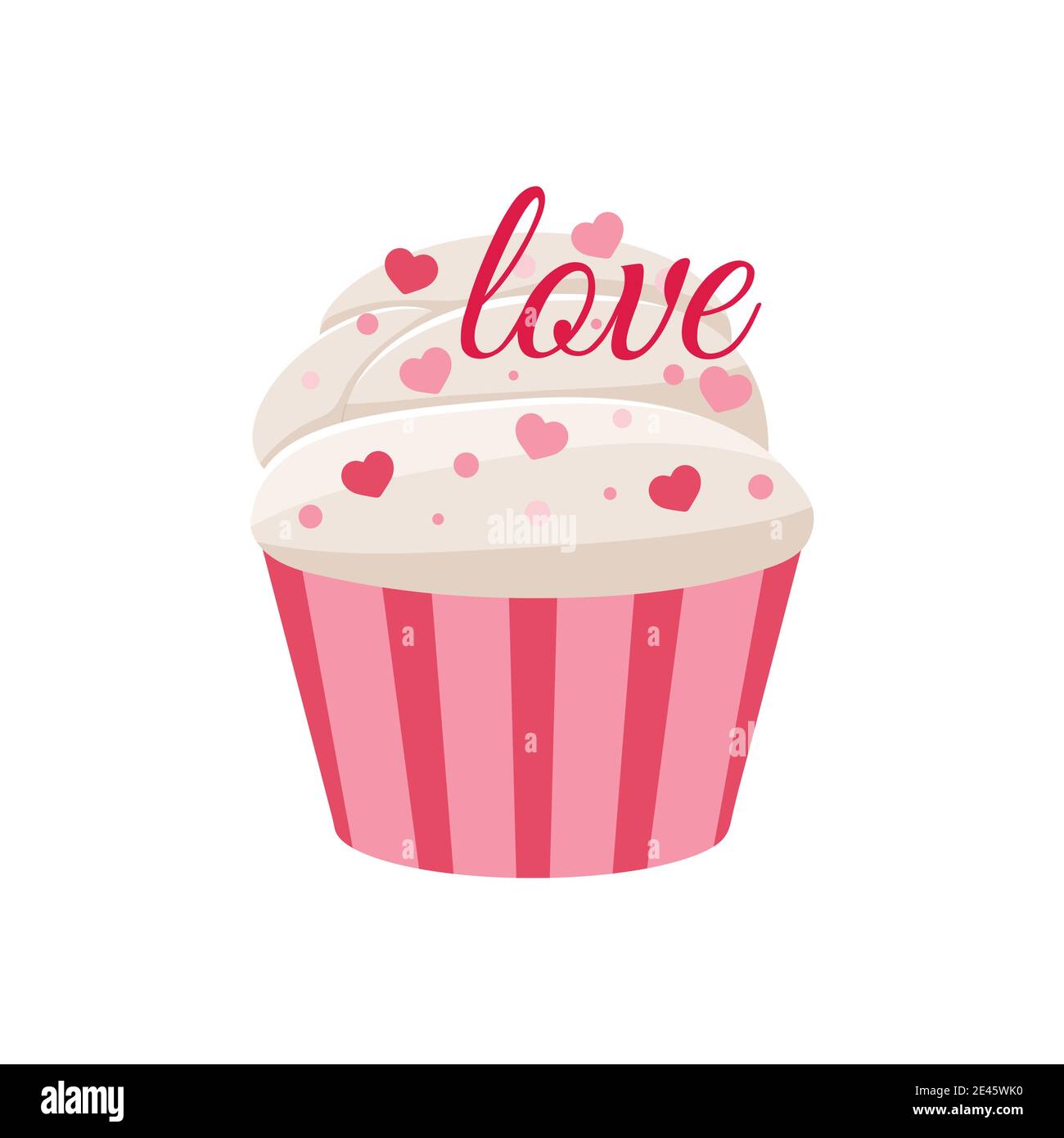 Valentine Cupcake Clipart