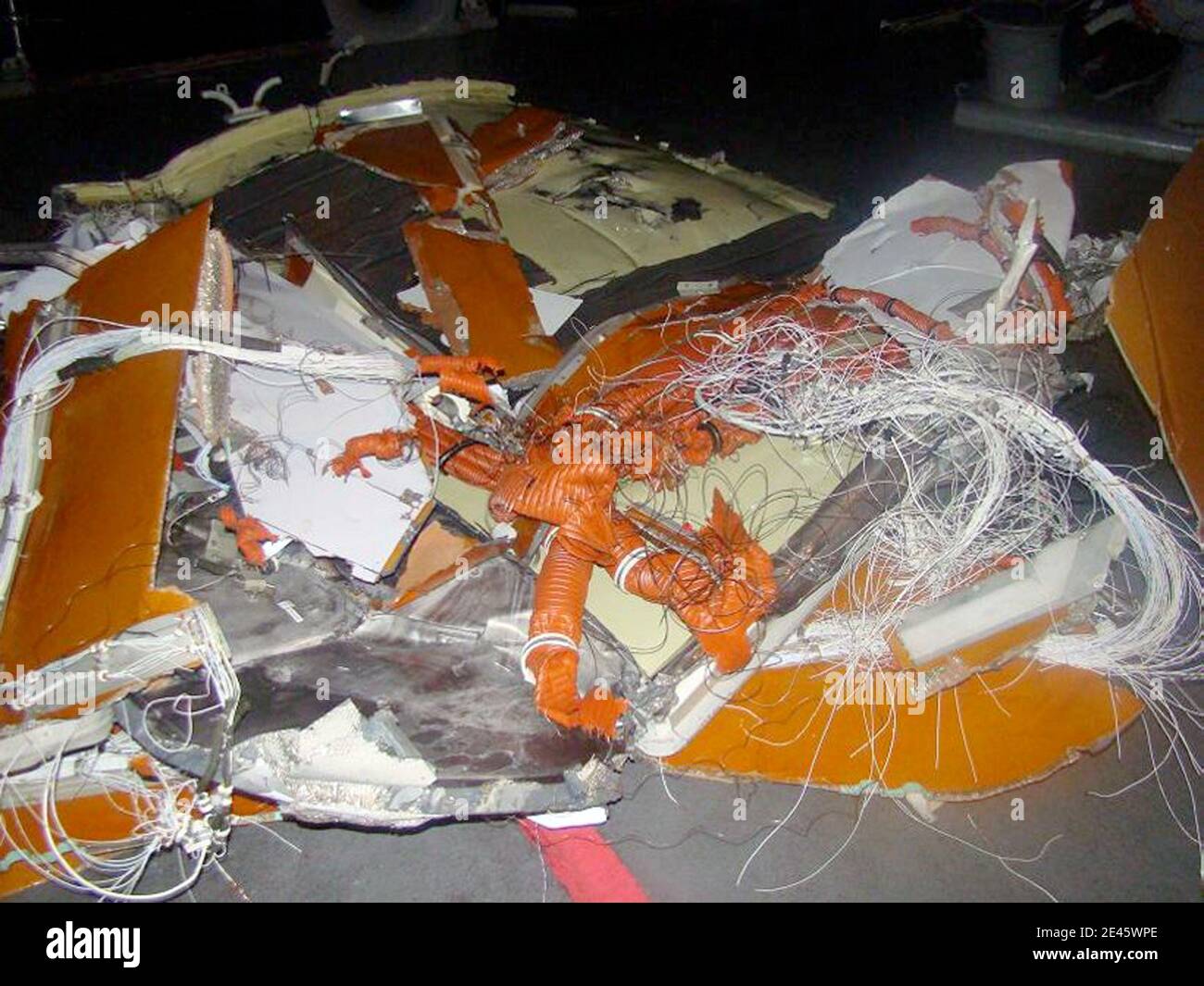 Debris recovered belonging to the Air France flight AF447 in a ...