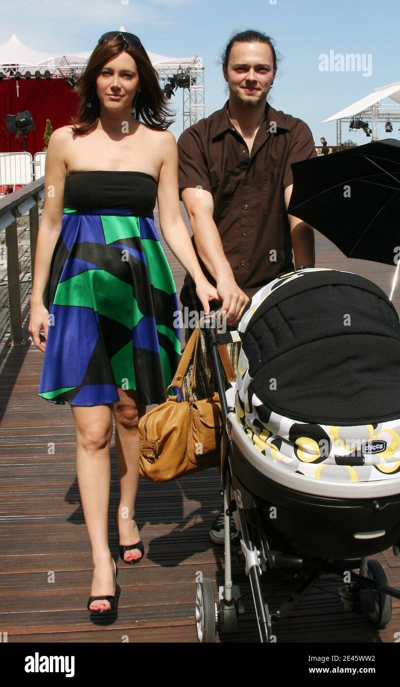 EXCLUSIVE - Sandra Lou and her family strolling during the 49th Monte ...