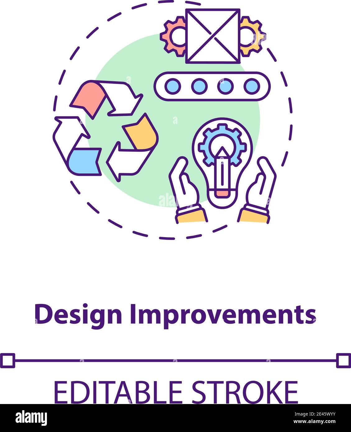 Design improvements concept icon Stock Vector Image & Art - Alamy