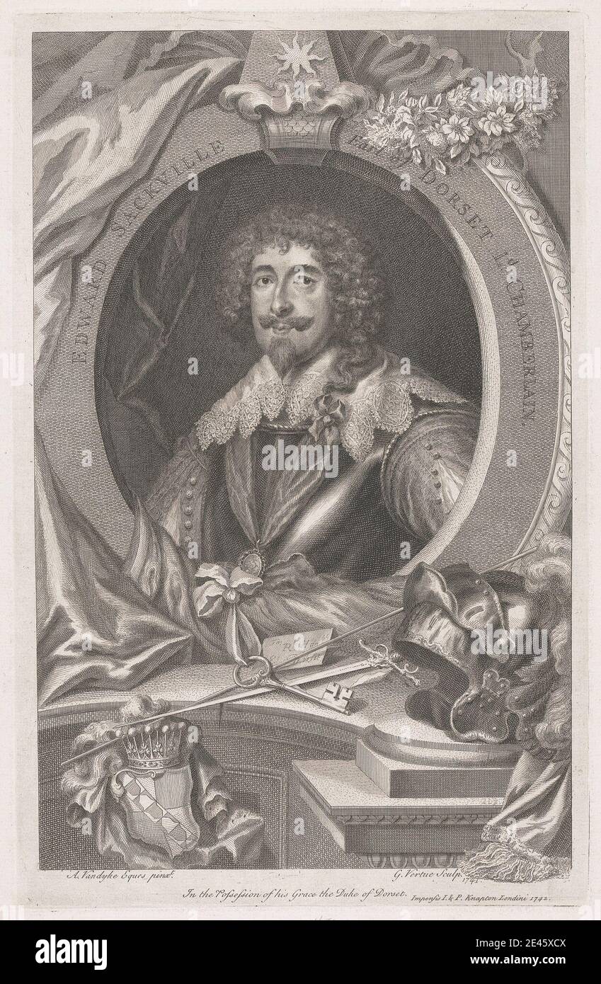 Print made by George Vertue, 1684â€“1756, British, Edward Sackville ...
