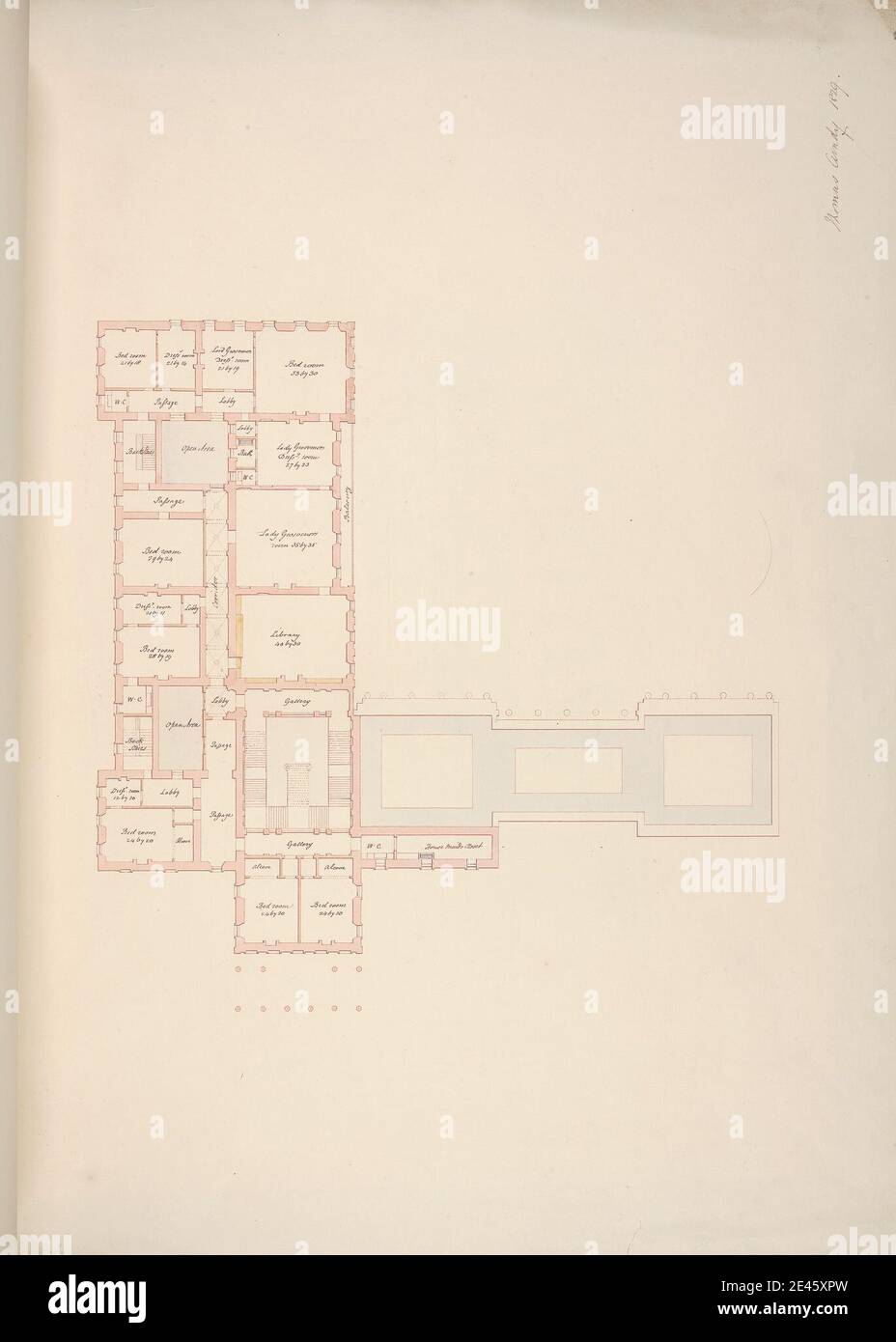 Thomas Cundy, 1790â€“1867, British, Design for Grosvenor House, London ...