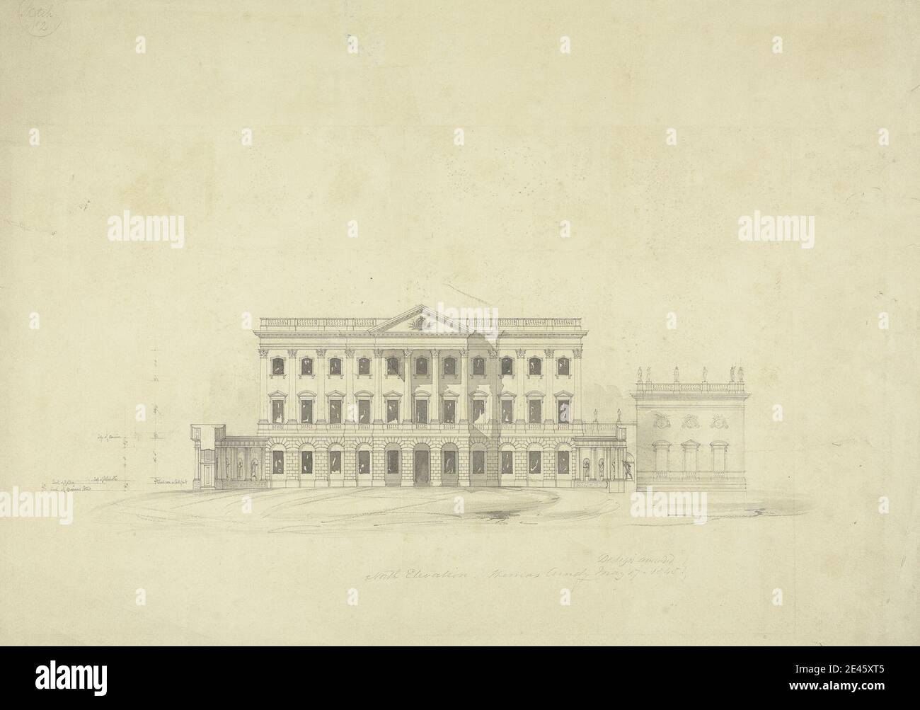 Thomas Cundy, 1790â€“1867, British, Design for Grosvenor House, London ...