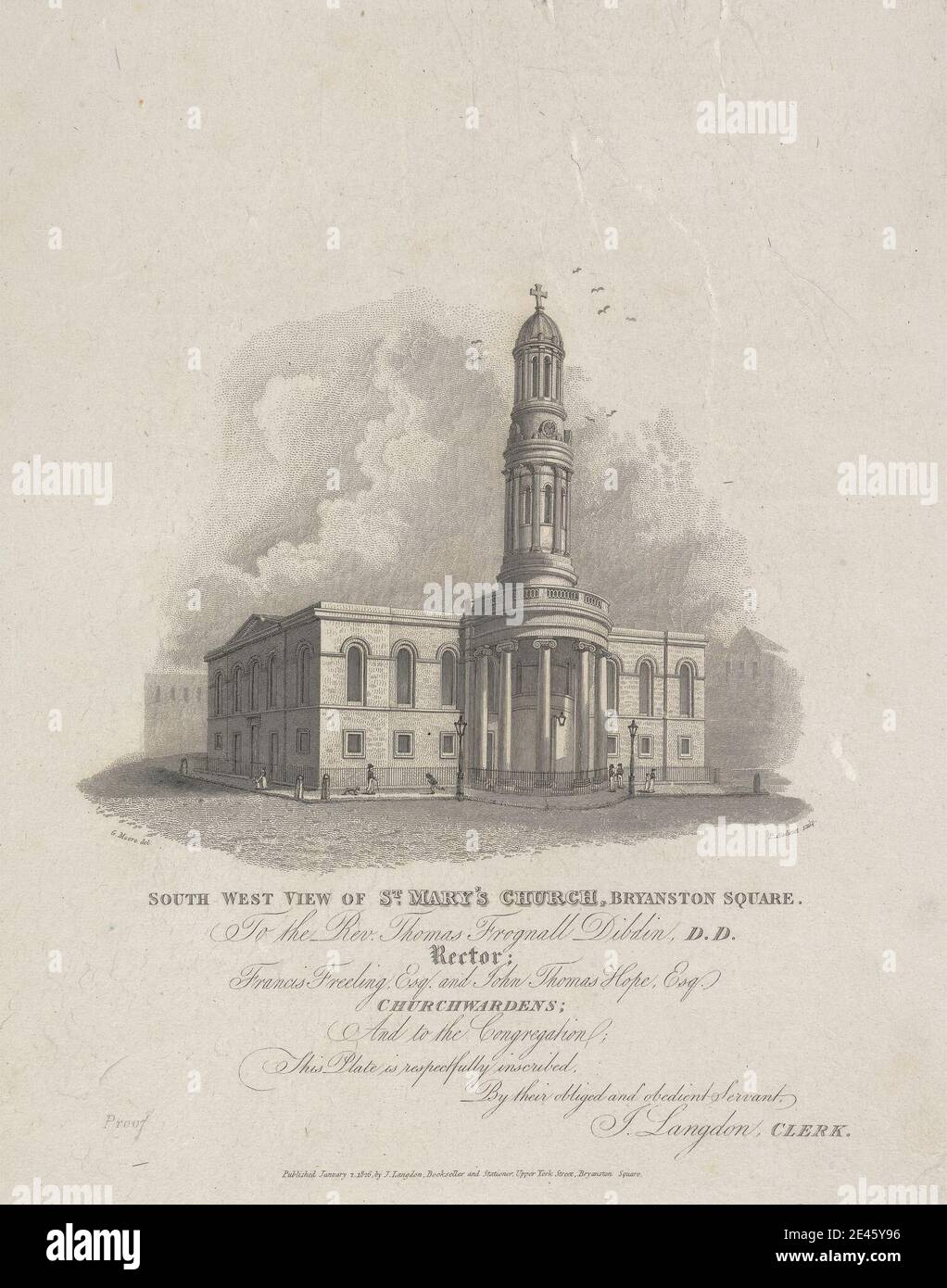 Philip Audinet, 1766â€“1837, British, S.W. View of St. Mary's Church ...