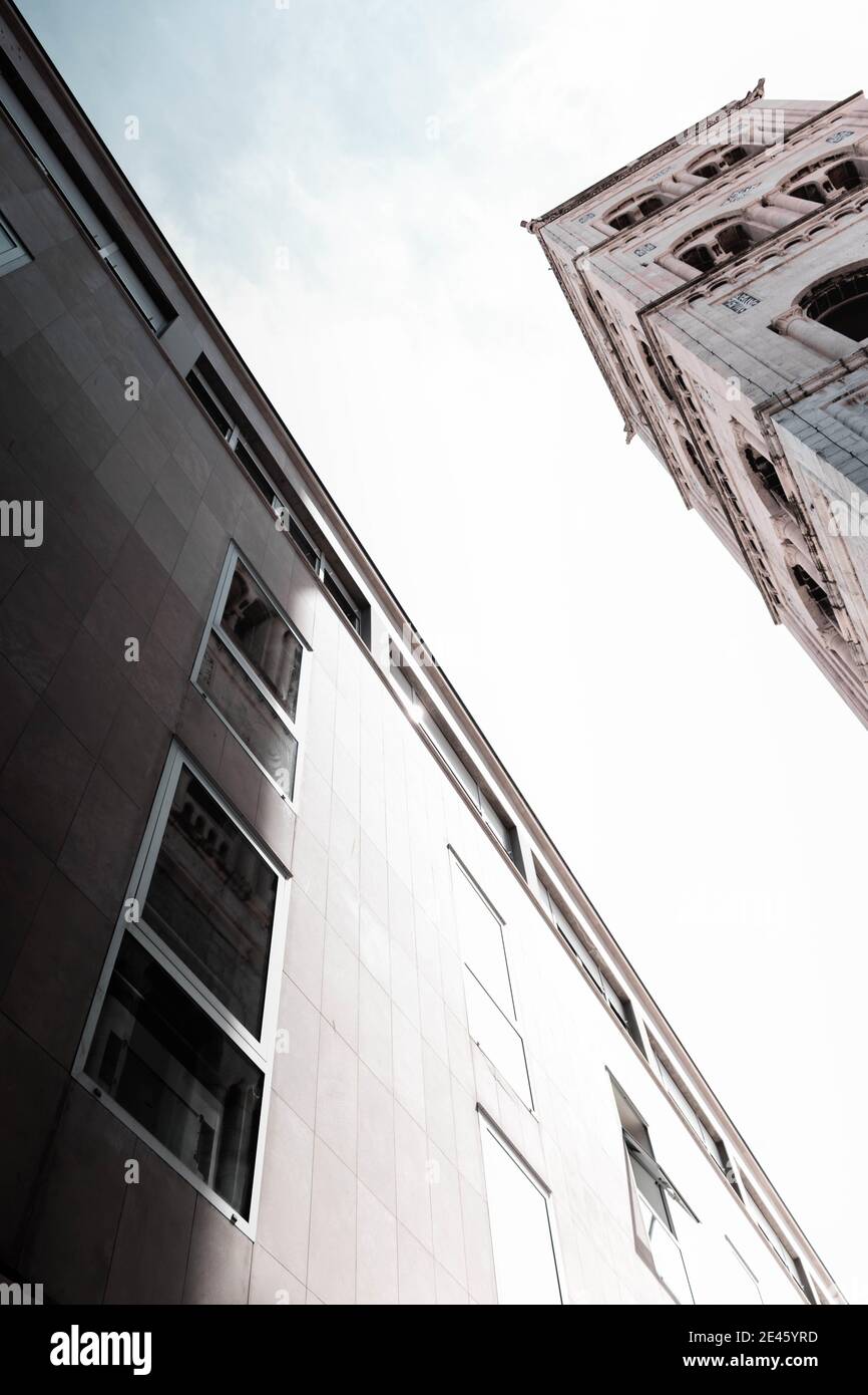 Modern and ancient difference Stock Photo - Alamy