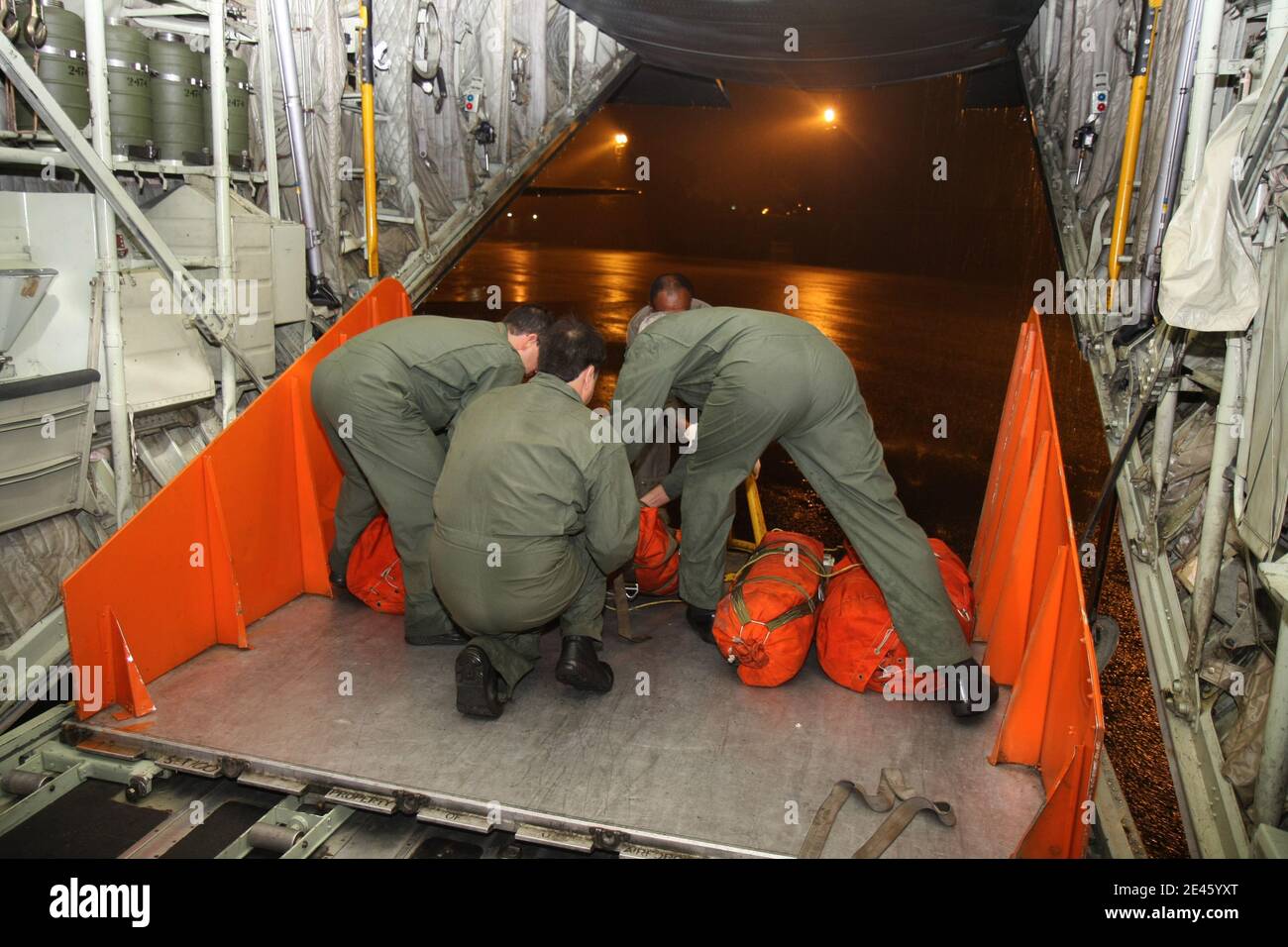 Brazilian Air Force officers arrive at the military base of Fernando de ...