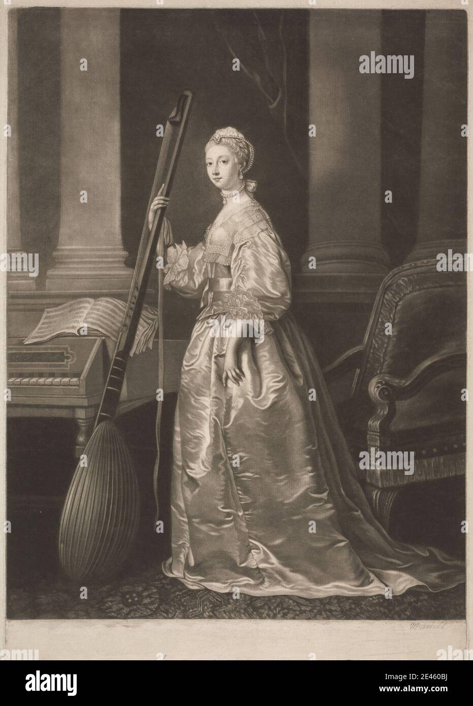 Print made by James McArdell, ca. 1729â€“1765, Irish, Lady Mary Coke ...