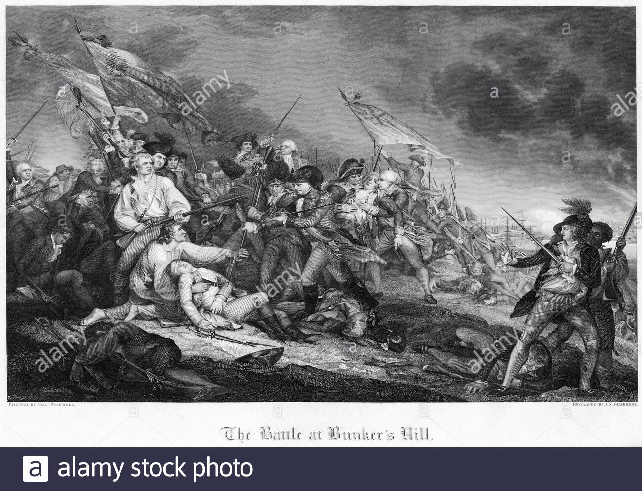 American war of independence engraving hi-res stock photography and ...