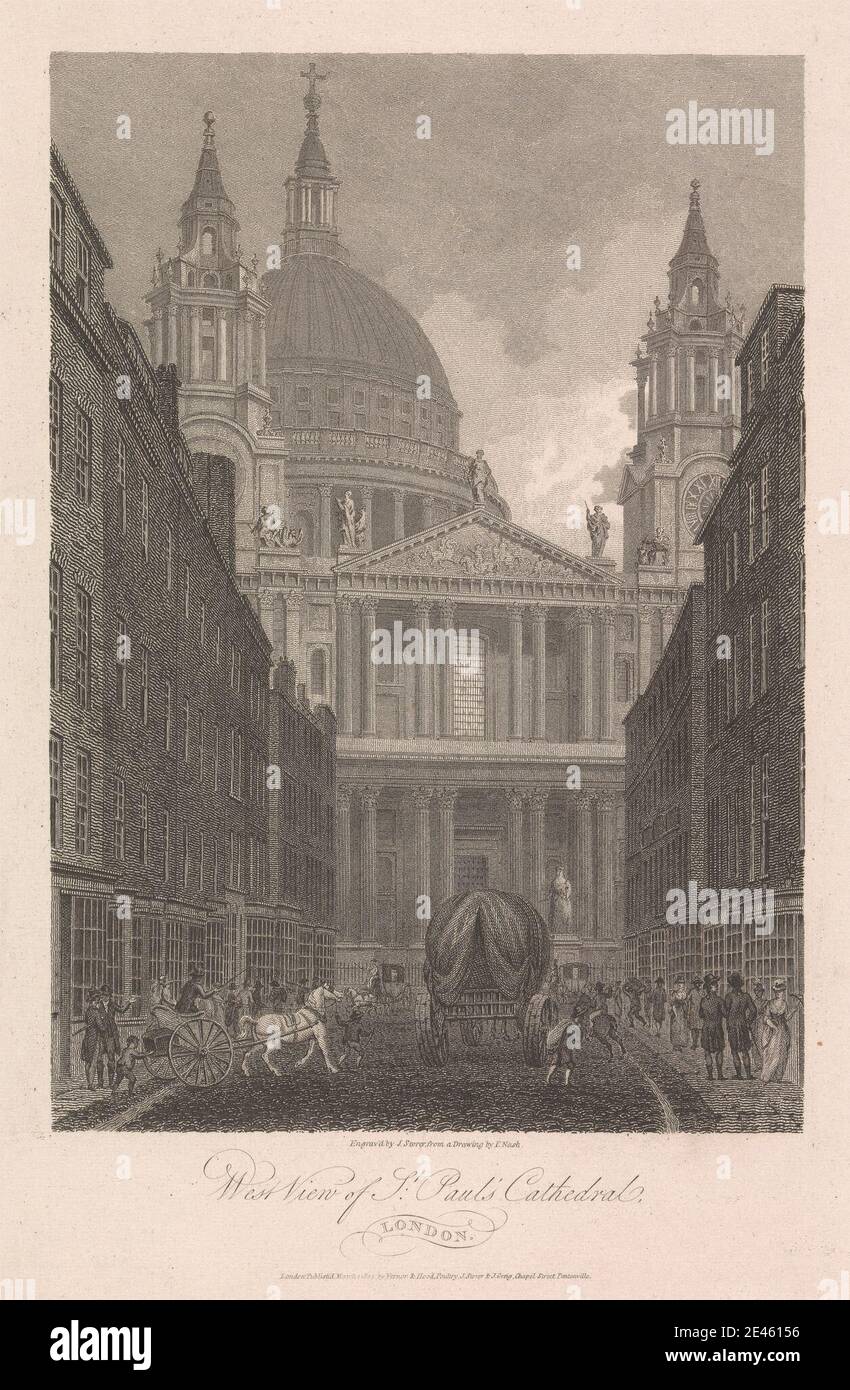 James S. Storer, 1771â€“1853, British, West View of St. Paul's ...