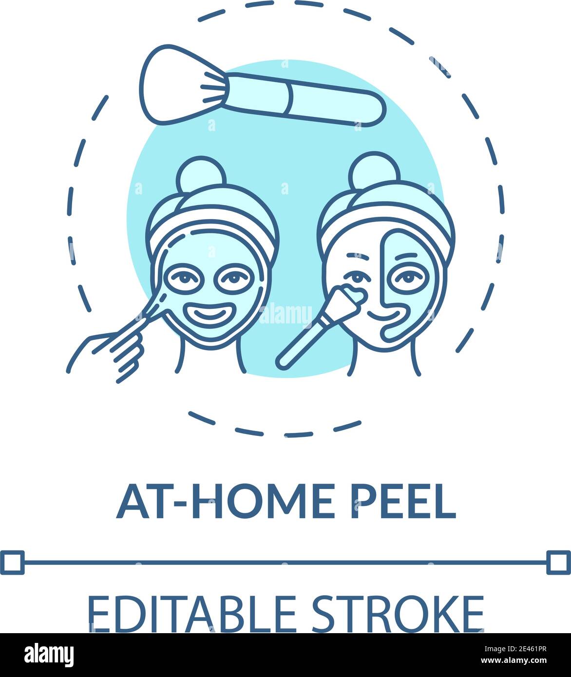 Woman peeling body Stock Vector Images - Alamy