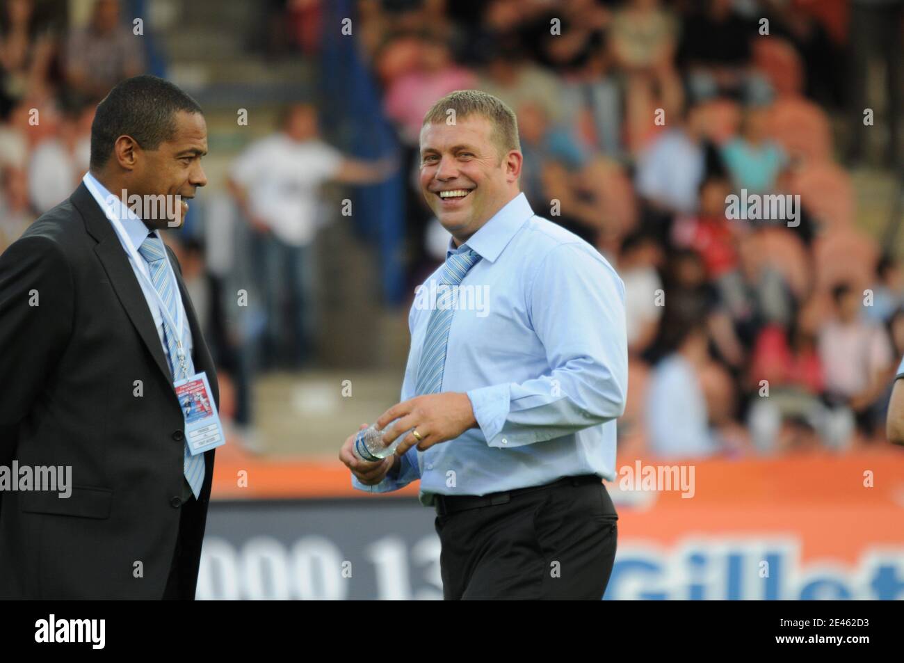 France's new coach Bobby Goulding during the friendly Rugby match ...