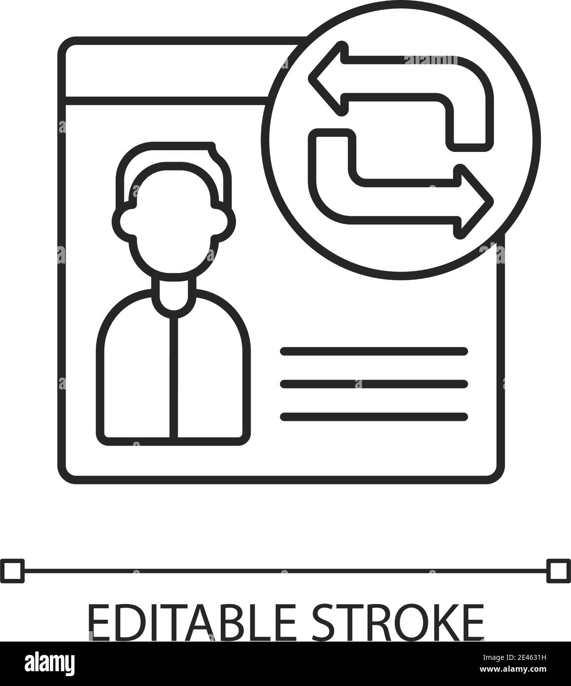 User engagement icon linear Cut Out Stock Images & Pictures - Alamy