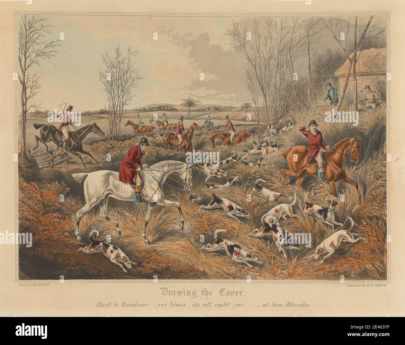 Richard Gilson Reeve, 1803â€“1889, Fox Hunting: Drawing the Cover, 1835 ...