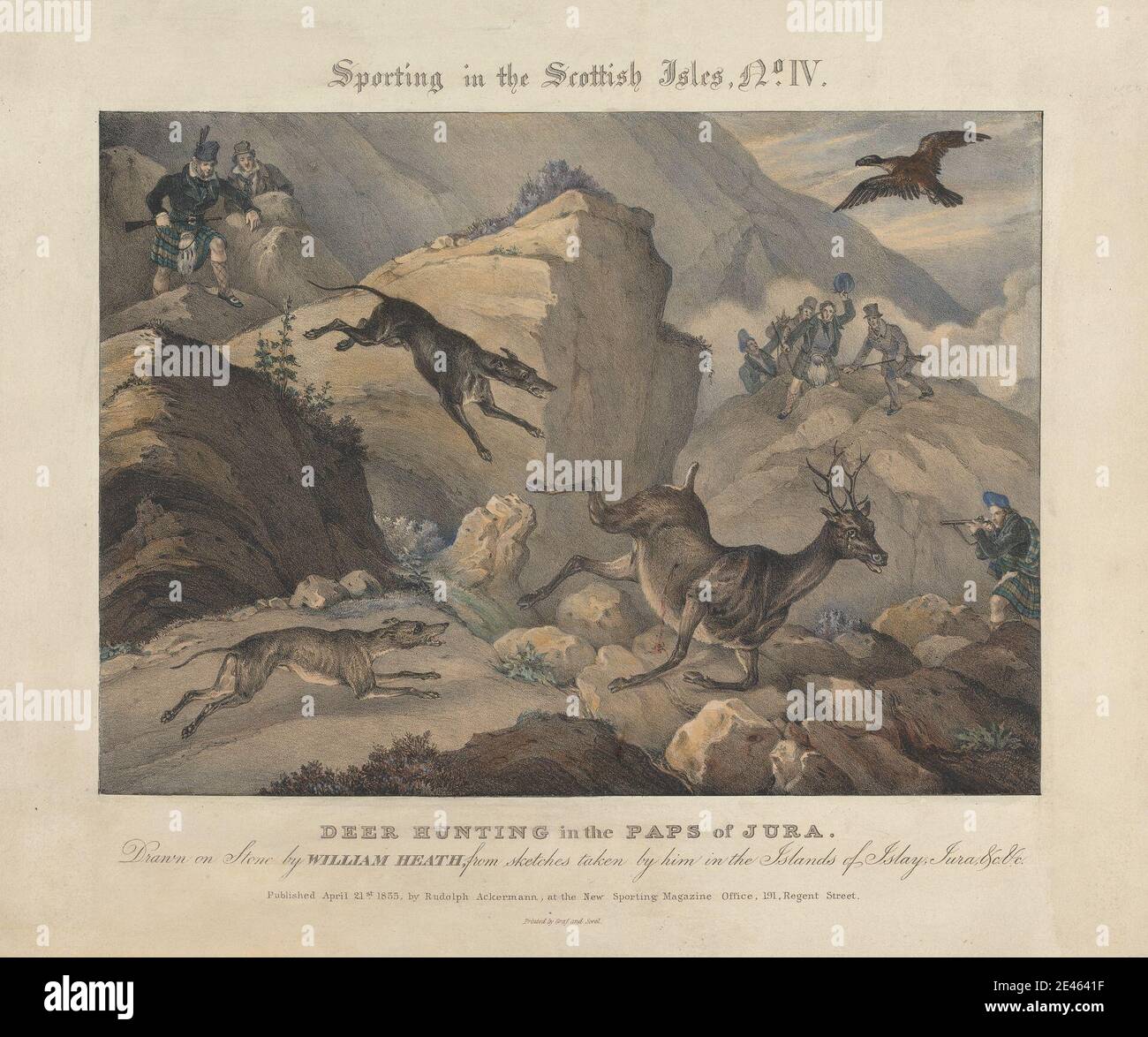 Scottish hunting scene illustration hi-res stock photography and images ...