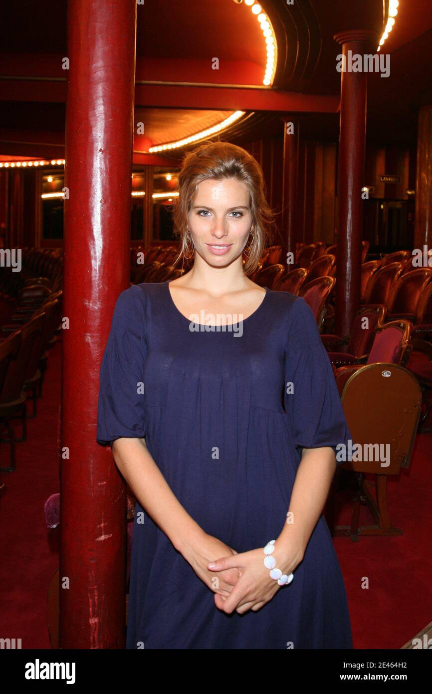 Coralie Audret attending the press conference to annonce the next ...