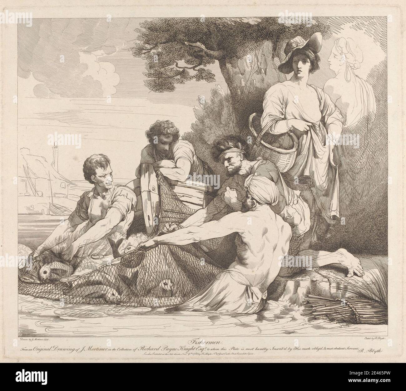Robert Blyth, 1750â€“1784, Fisherman, 1780. Etching Stock Photo - Alamy