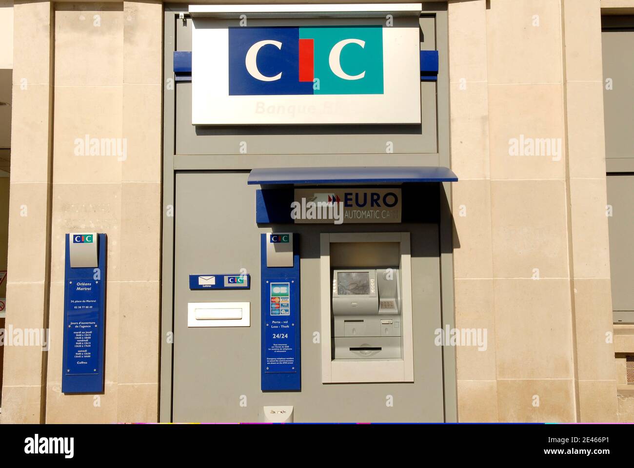 CIC bank sign board in France. Photo by Philippe Montigny/ABACAPRESS ...