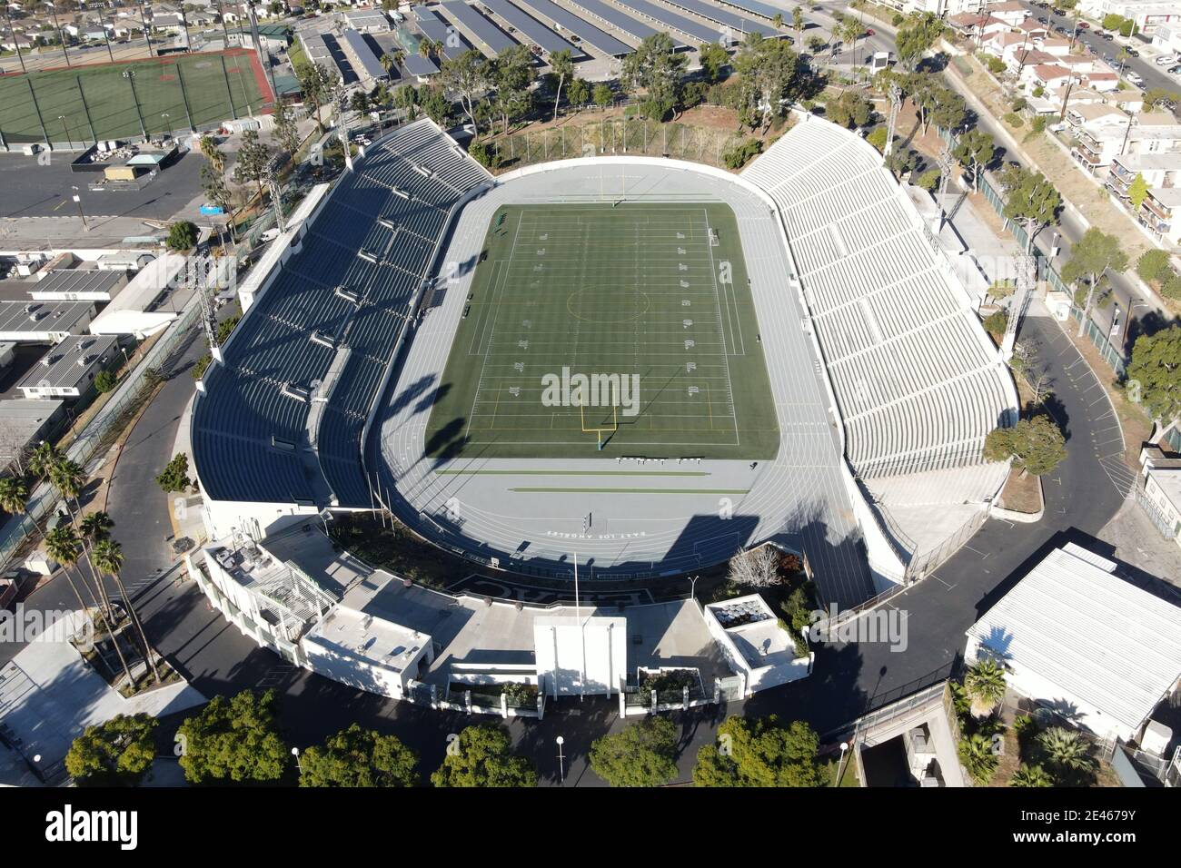 General overall view of Weingart Stadium (formerly ELAC Stadium) on the ...