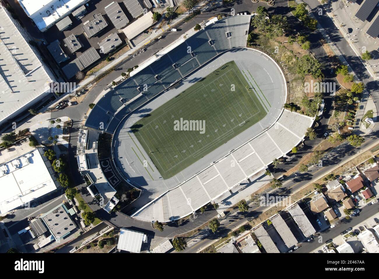 General overall view of Weingart Stadium (formerly ELAC Stadium) on the ...