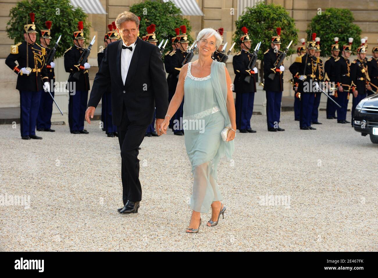 French Economy Minister Christine Lagarde and her husband arrive for a ...