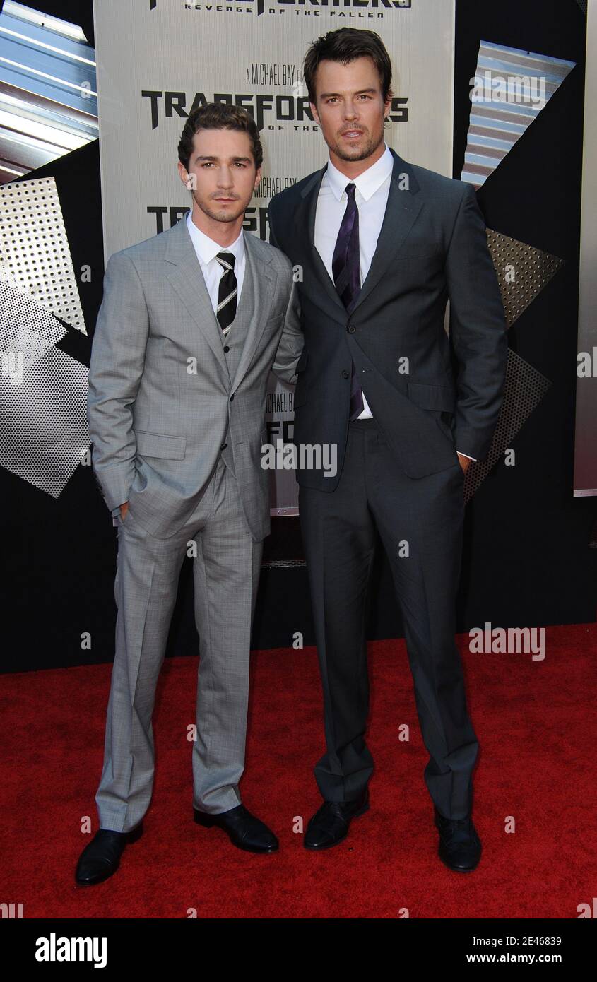 Shia LaBeouf and Josh Duhamel attend the premiere of 'Transformers ...