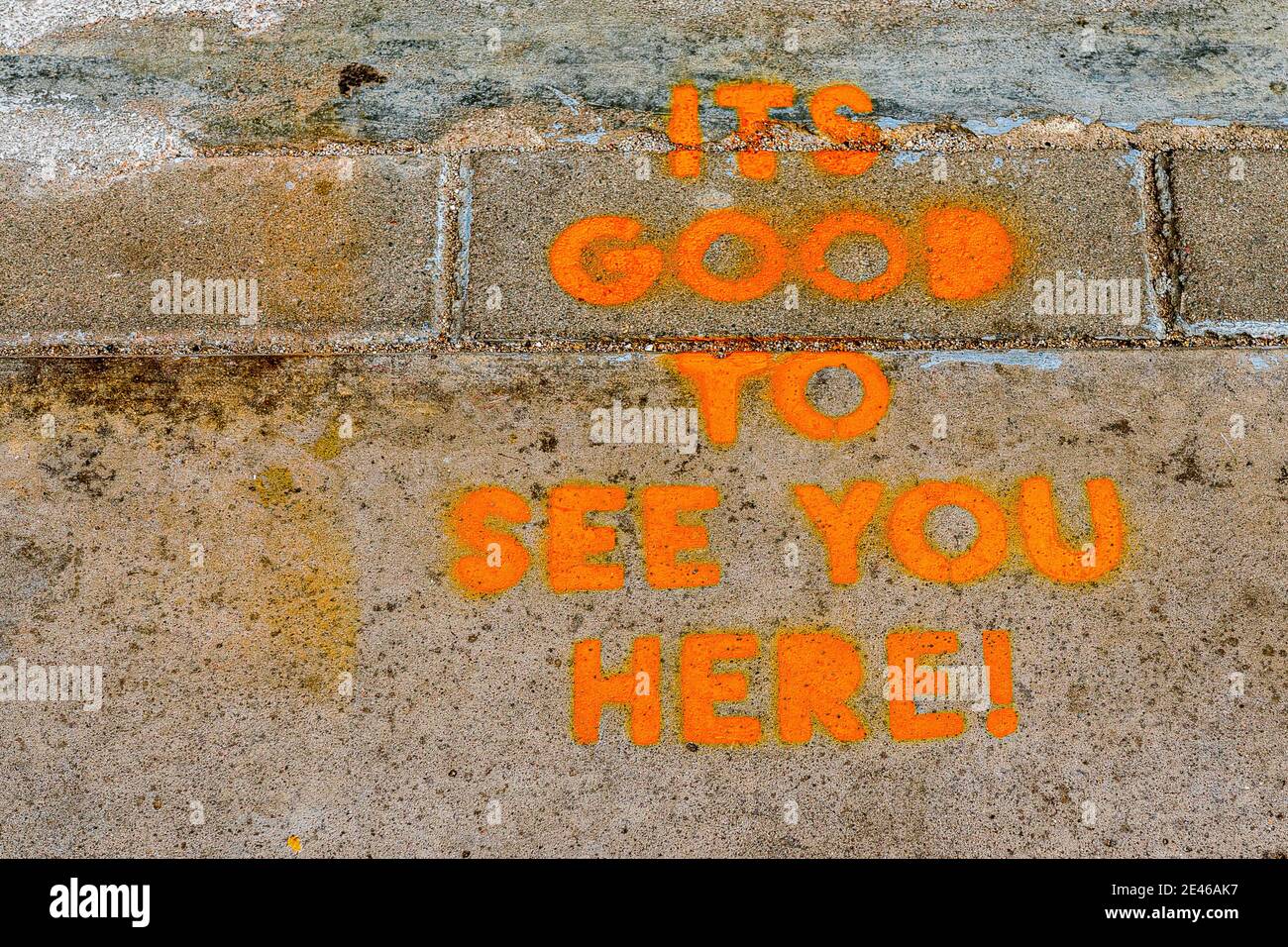 its good to see you here Stock Photo - Alamy