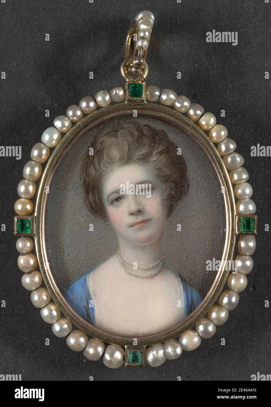 Richard Cosway, 1742â€“1821, British, Portrait of an Unknown Lady, ca ...