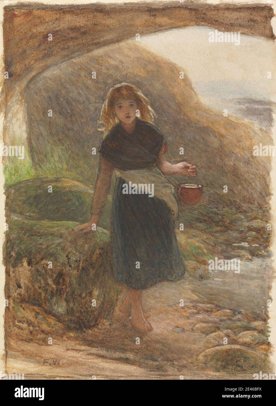 Frederick Walker, 1840â€“1875, British, The Mussel Gatherer, 1861 ...